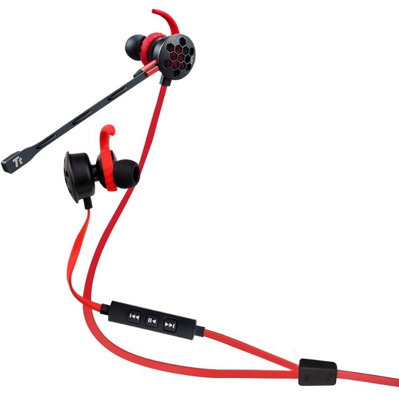 Casti Gaming Tt eSPORTS by Thermaltake In-Ear Isurus Pro Black-Red - PC ...