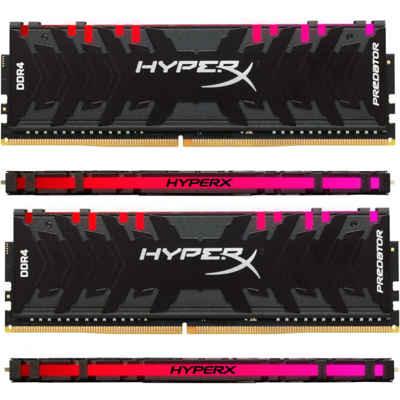 Memorie HyperX Predator RGB 64GB DDR4 3200MHz CL16 Quad Channel Kit ...