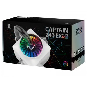 Cooler CPU Deepcool Captain 240 EX RGB White - PC Garage