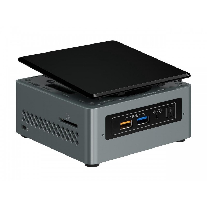 Mini PC Intel (NUC) Next Unit of Computing NUC6CAYH, Celeron J3455 1.5GHz, 2x DDR3 8GB max, HDD ...