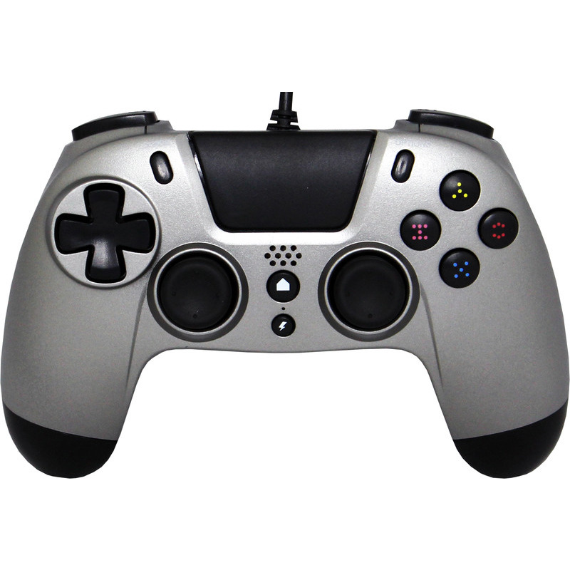 Controller Gioteck VX4 Wired Titanium Grey pentru PC si PS4 - PC Garage