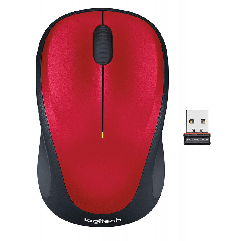 Mouse Logitech M235 Wireless Red/Black - PC Garage