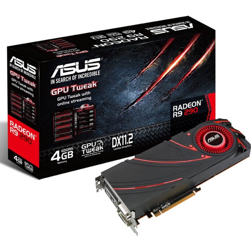 Placa video ASUS Radeon R9 290 4GB GDDR5 512-bit - PC Garage