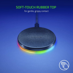 Incarcator wireless Razer Charging Pad Chroma 10W Fast Charging - PC Garage