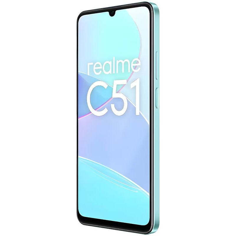 Smartphone Realme C51, 128GB, 4GB RAM, Dual SIM, 4G, Tri-Camera, Mint ...