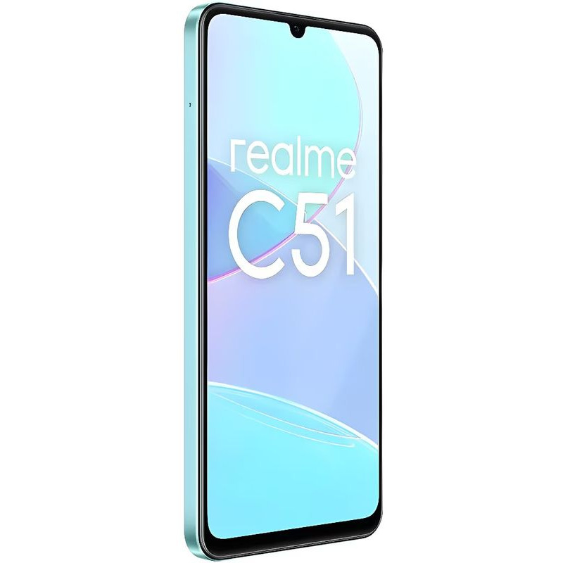 Smartphone Realme C51, 128GB, 4GB RAM, Dual SIM, 4G, Tri-Camera, Mint ...