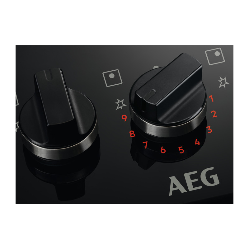 Plita incorporabila AEG HKB75450NB, Gaz, 5 arzatoare, Aprindere ...