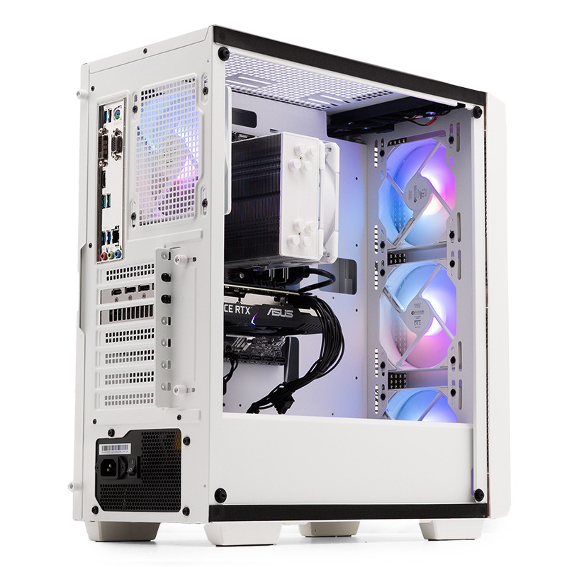 PC Gaming ZMEU Legendar Alb, AMD Ryzen 5 5600 3.5GHz, 16GB DDR4, 1TB SSD, RTX 3060 12GB GDDR6 ...