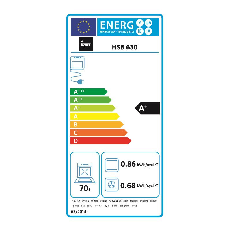 Cuptor incorporabil Teka HSB 630, Electric, 70 L, HydroClean Pro ...