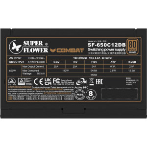Sursa Super Flower Combat DB, 80+ Bronze, 650W - PC Garage