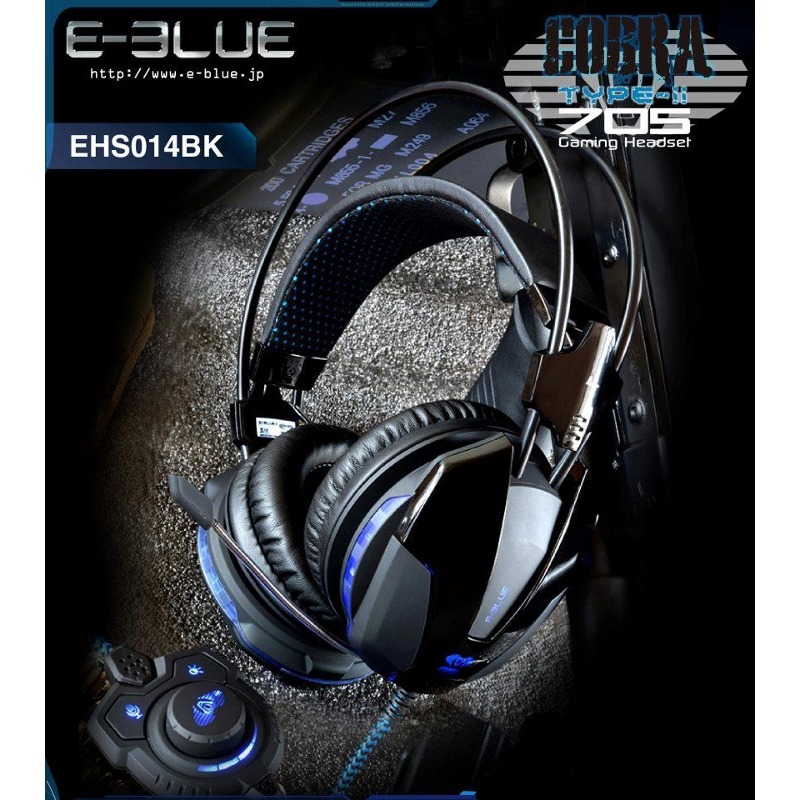 Casti Gaming E-Blue Cobra Type-II Black - PC Garage