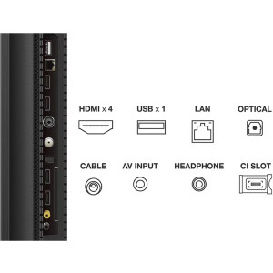 Televizor LED TCL Smart TV 65C745 Seria C745 164cm gri-negru 4K UHD HDR ...