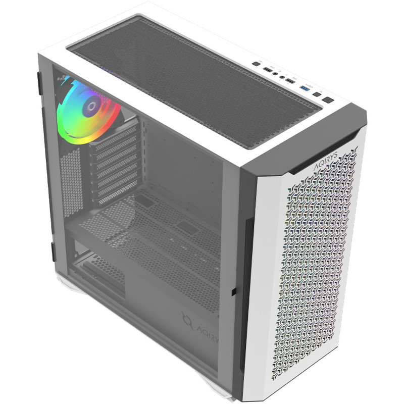 Carcasa AQIRYS Aquilla White ARGB - PC Garage