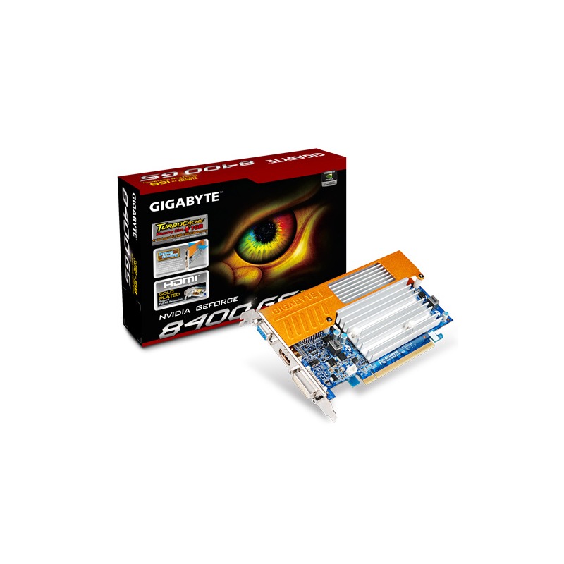 Placa video GIGABYTE GeForce 8400GS 512MB DDR2 Onboard 1GB TurboCache ...