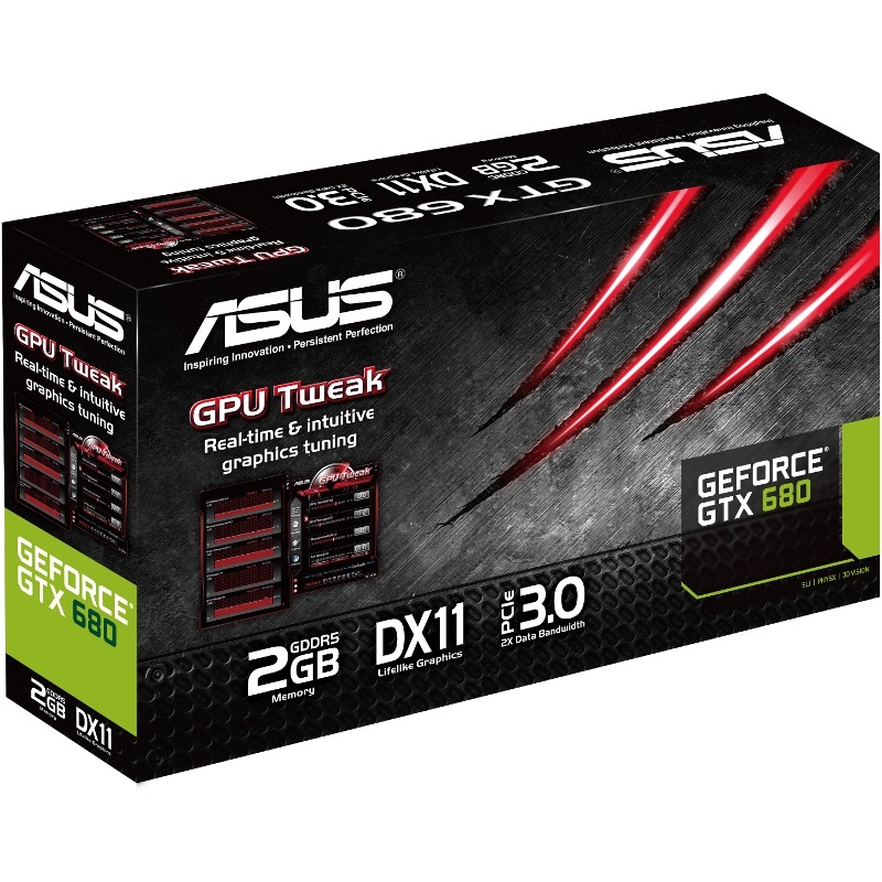Placa video ASUS GeForce GTX 680 2GB GDDR5 256-bit - PC Garage