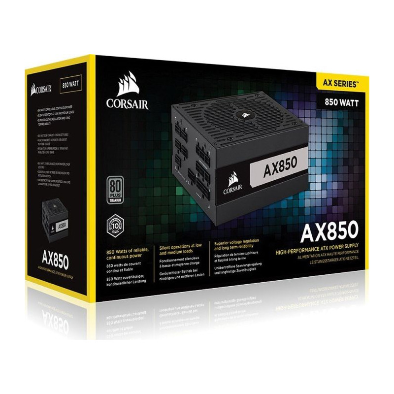 Sursa Corsair AX850, 80+ Titanium, 850W - PC Garage