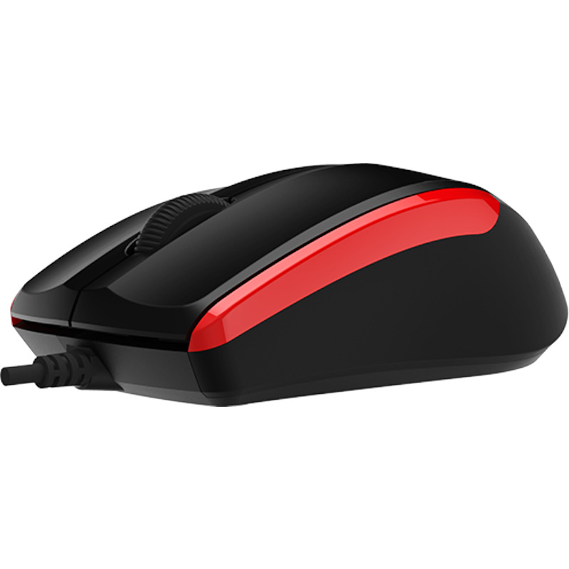 Mouse Delux M321BU Black-Red - PC Garage