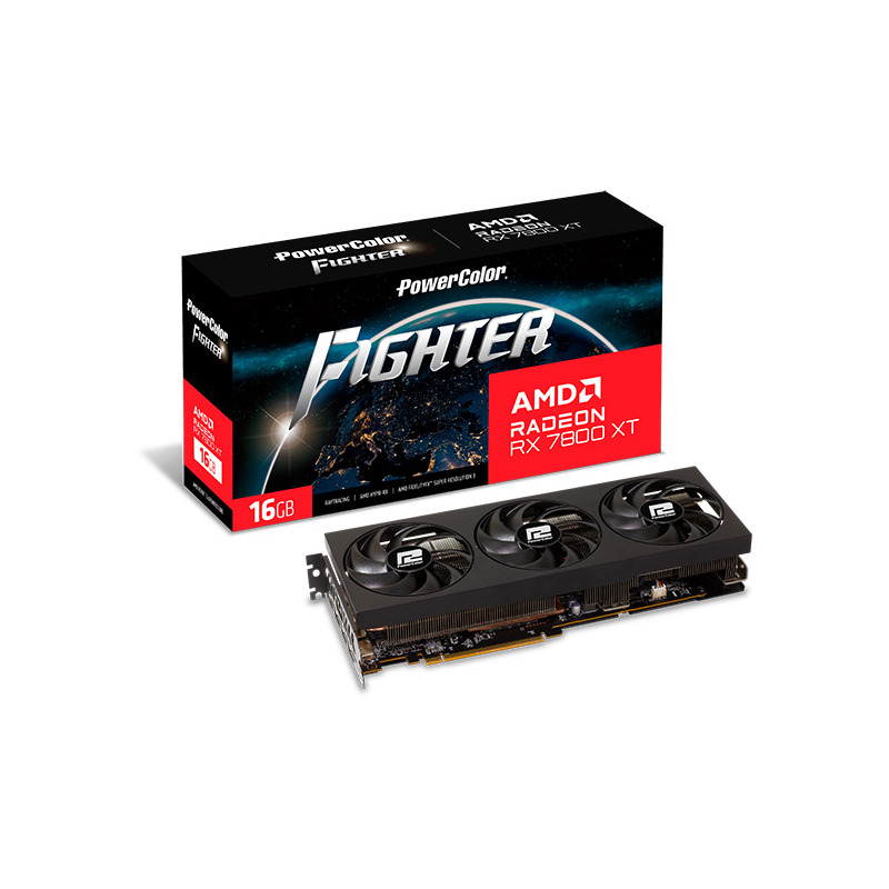 Placa video PowerColor Radeon RX 7800 XT Fighter 16GB GDDR6 256-bit ...