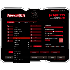 Mouse Gaming Redragon Perdition Black - PC Garage