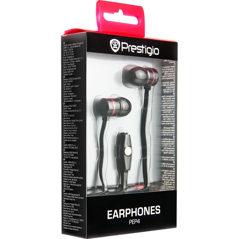 Casti Prestigio In-Ear, PEP4 Black - PC Garage