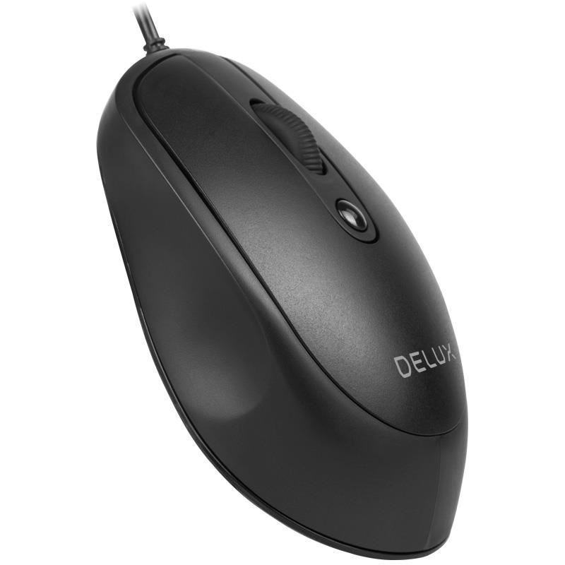 Mouse Delux M366BU Black - PC Garage