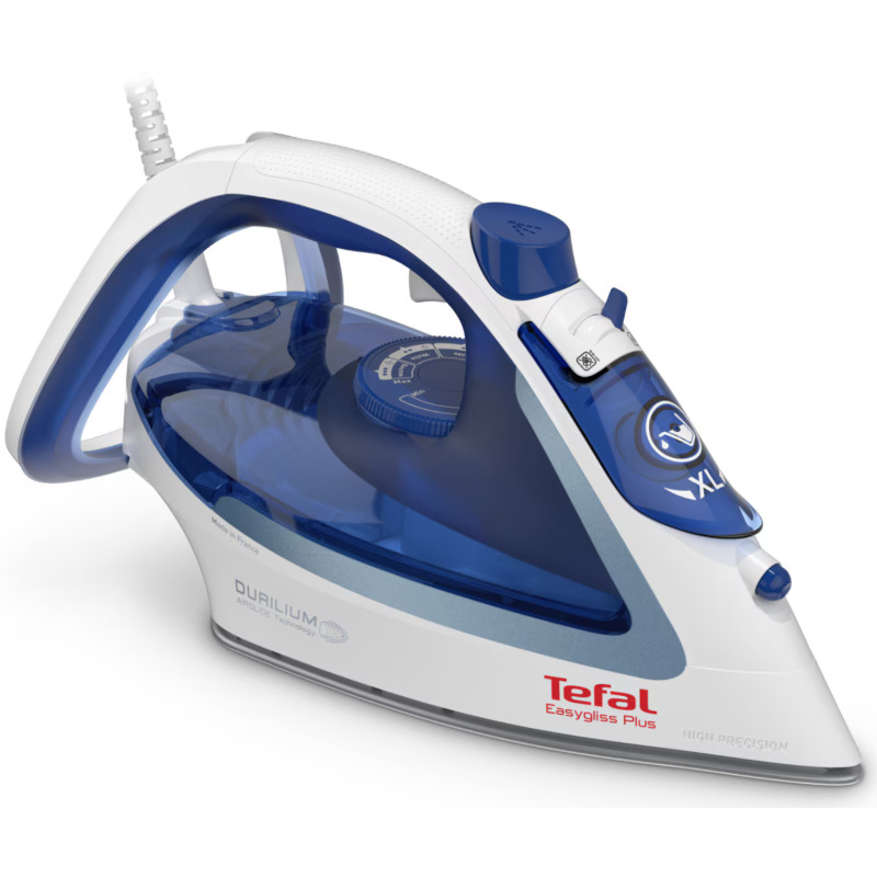 Tefal Fier de calcat EasyGliss Plus FV5736E0, 2500W, 45g/min, Alb ...