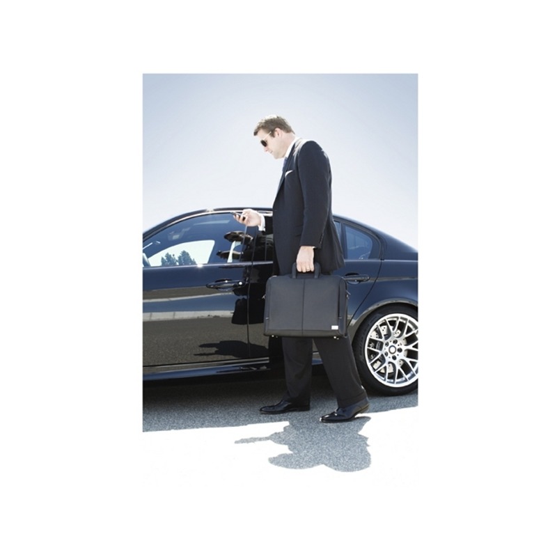 DELL Geanta notebook 14 inch Executive Leather Attache Black - PC Garage