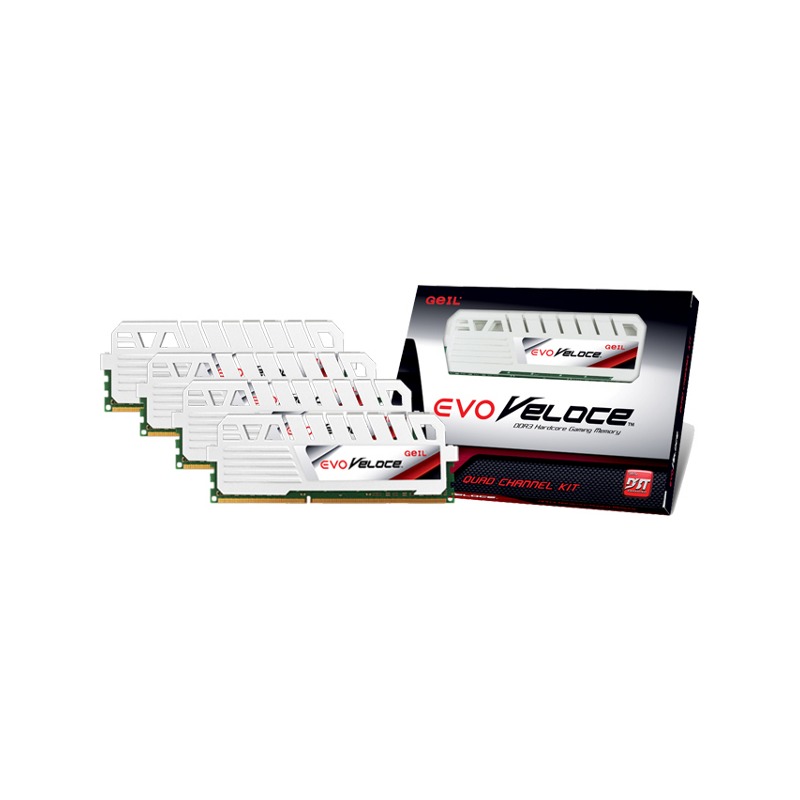 Memorie Geil Evo Veloce Frost White 32GB DDR3 2400MHz CL11 Quad Channel ...