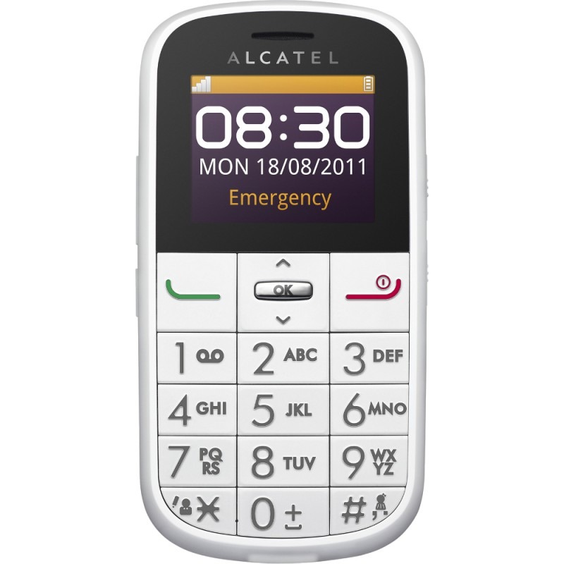 Telefon mobil Alcatel One Touch 282 Senior White - PC Garage