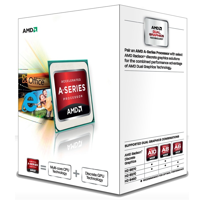 Procesor AMD Trinity, Vision A8-5500 3.2GHz box - PC Garage