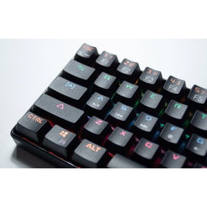 Tastatura Gaming QwertyKey Rice Black RGB Mecanica Red Switch - PC Garage