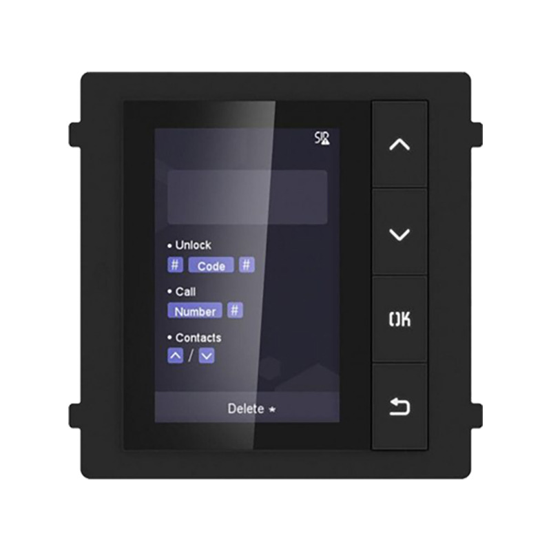 Hikvision Modul afisaj LCD TFT DS-KD-DIS, Pentru interfon modular, 4 ...