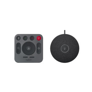 Sistem videoconferinta Logitech Rally PLUS Ultra-HD, USB, Dual Speaker ...