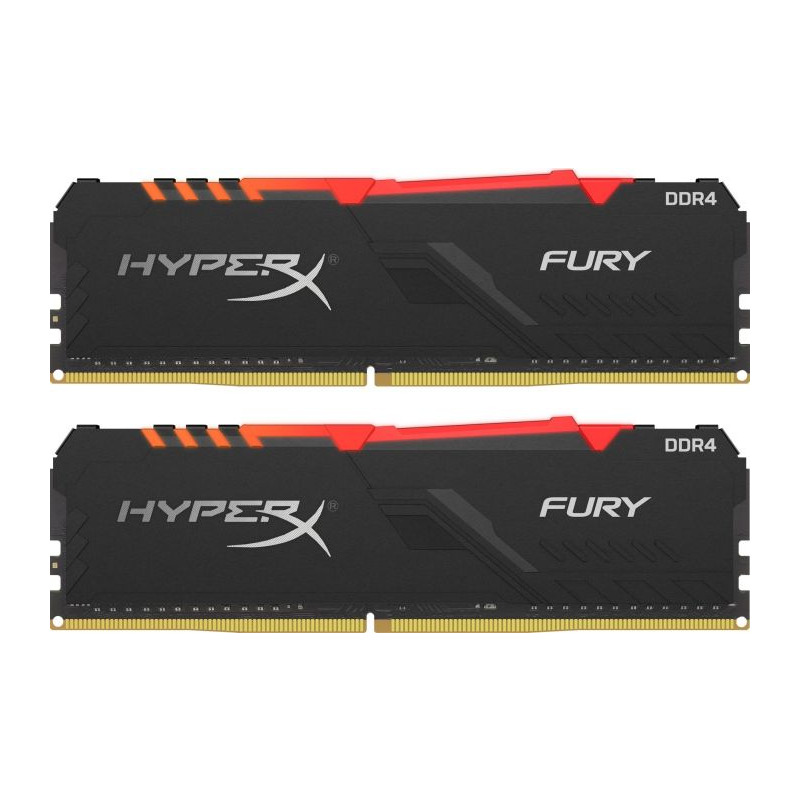 Memorie HyperX Fury RGB 16GB DDR4 3200MHz CL16 Dual Channel Kit - PC Garage