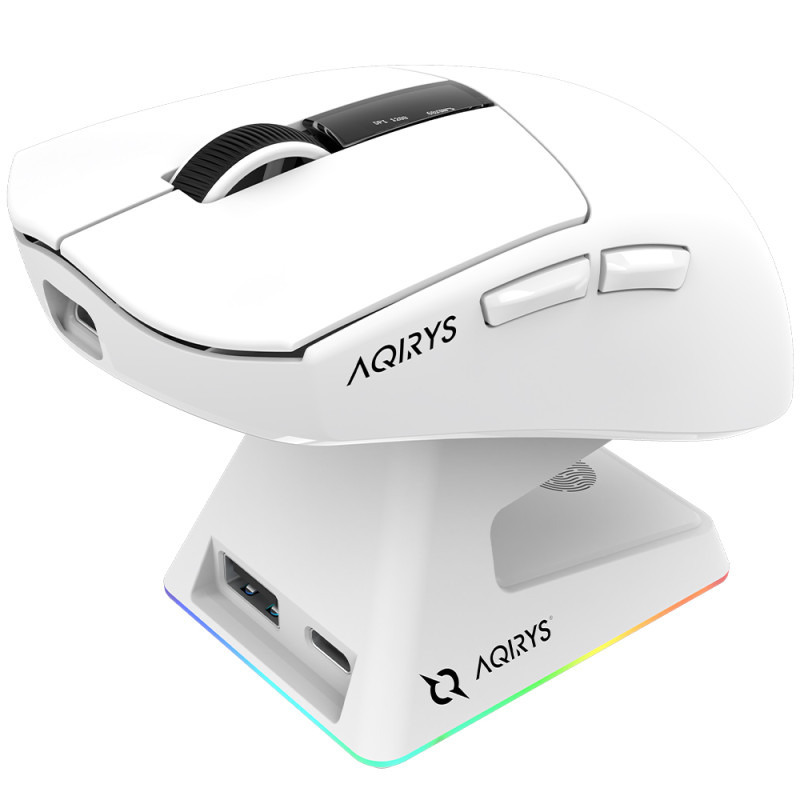 Mouse Gaming AQIRYS Zephyr White - PC Garage