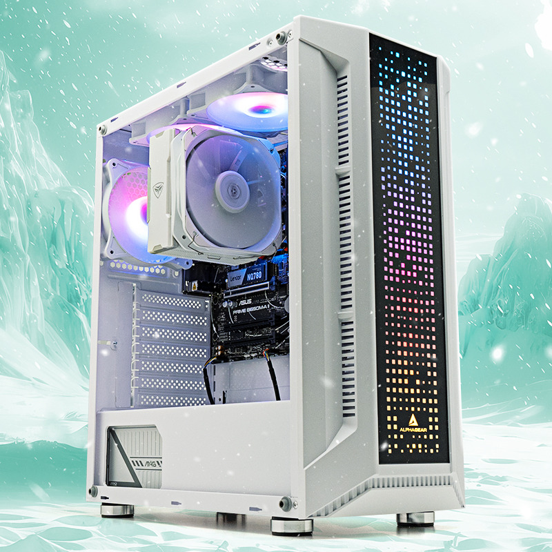 PC Gaming ZMEU Alb Winter Edition, AMD Ryzen 5 PRO 8600G, 32GB DDR5 ...
