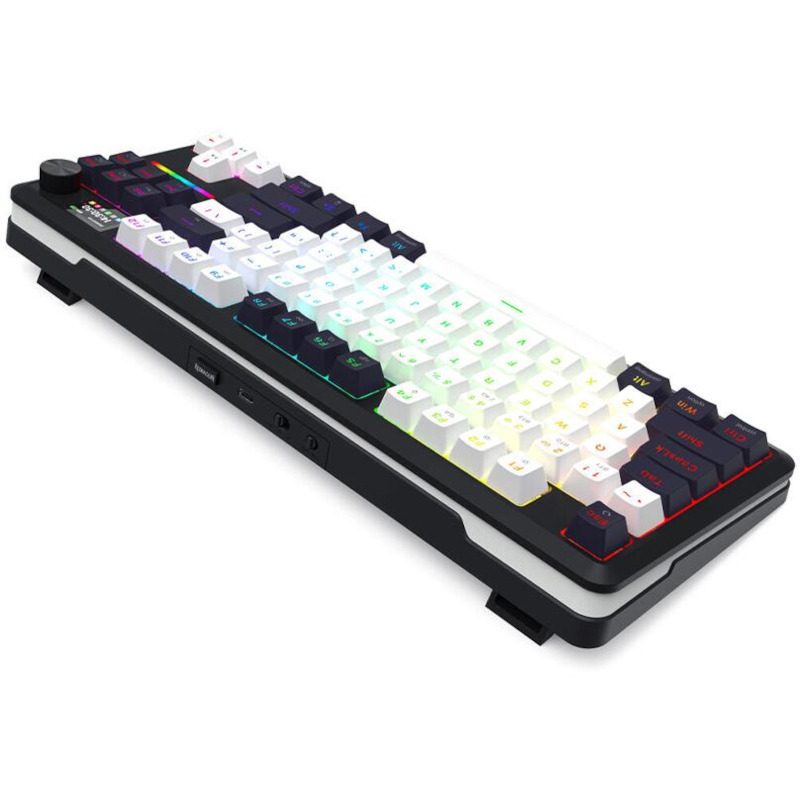 Tastatura Gaming Redragon Wildslash LCD Pro RGB Black-White Linear RPC ...