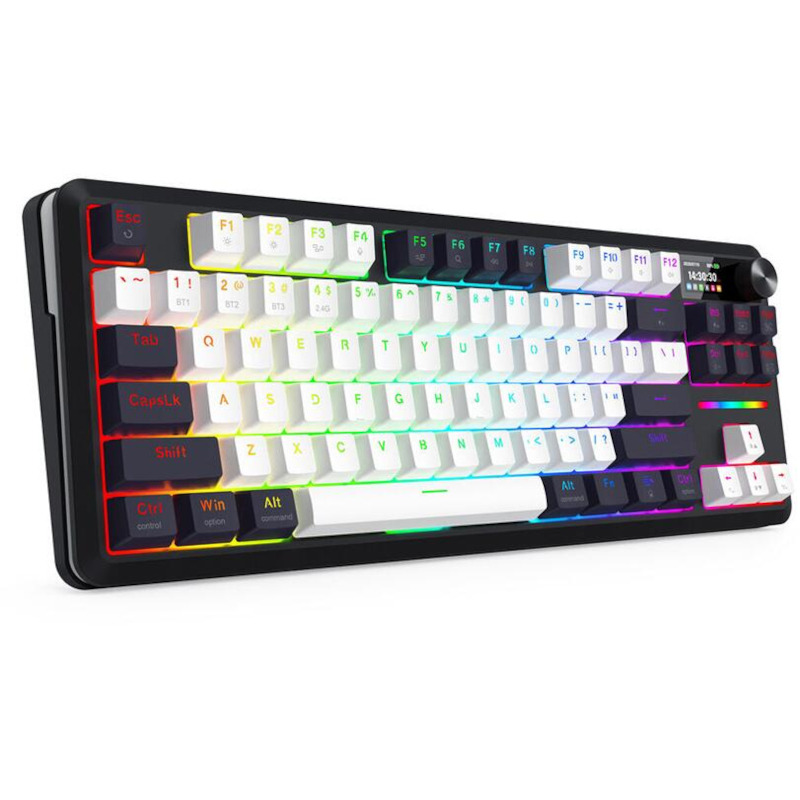 Tastatura Gaming Redragon Wildslash LCD Pro RGB Black-White Linear RPC ...