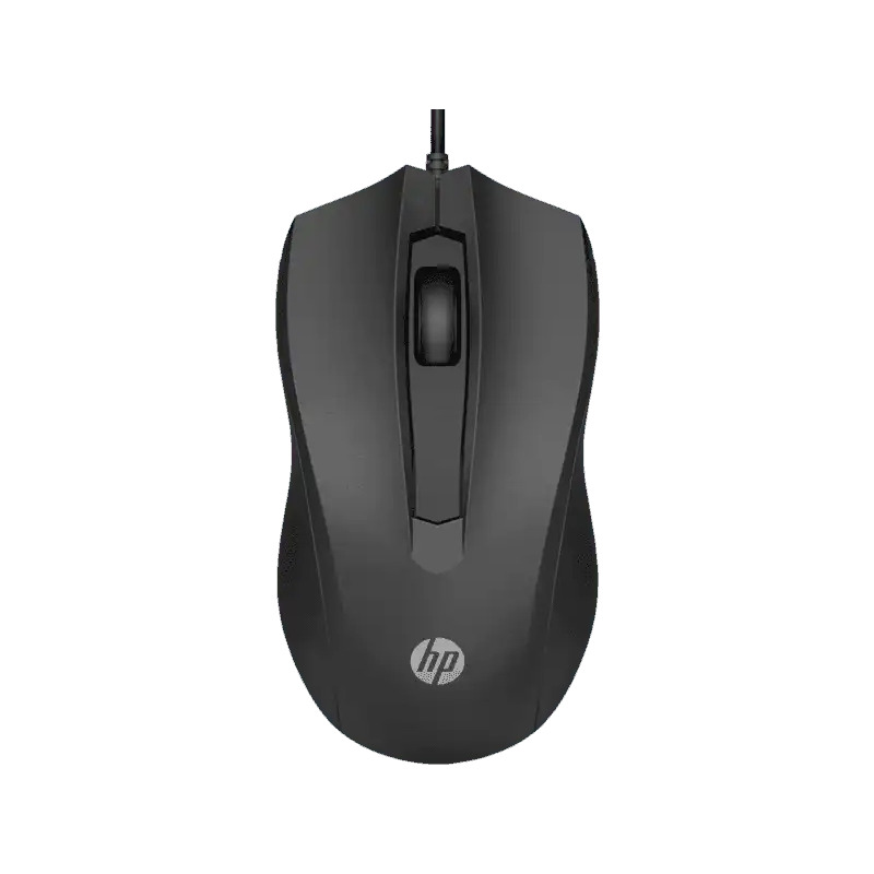 Mouse HP 100 Wired Black - PC Garage