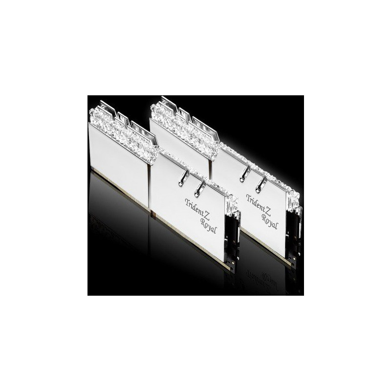 Memorie G.Skill Trident Z Royal RGB Silver 16GB DDR4 3200MHz CL16 Dual ...