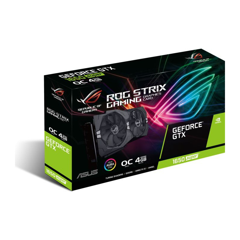 Placa video ASUS GeForce GTX 1650 SUPER ROG STRIX GAMING O4G 4GB GDDR6 ...