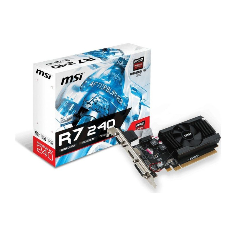 Placa video MSI Radeon R7 240 LP 2GB DDR3 64-bit - PC Garage