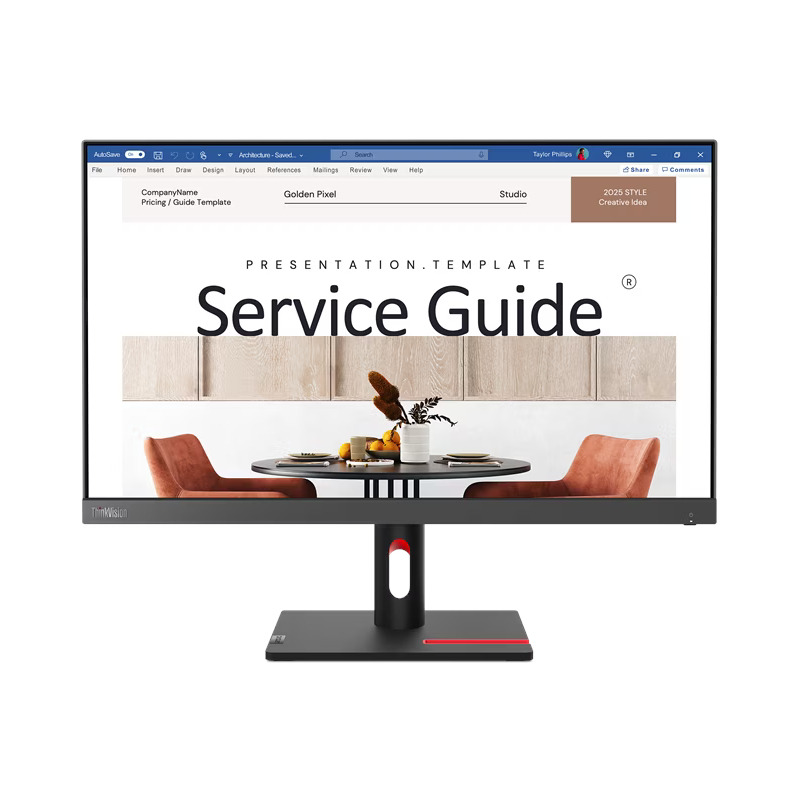 Monitor LED Lenovo ThinkVision S24i-30 23.8 inch FHD IPS 4 ms 100 Hz ...