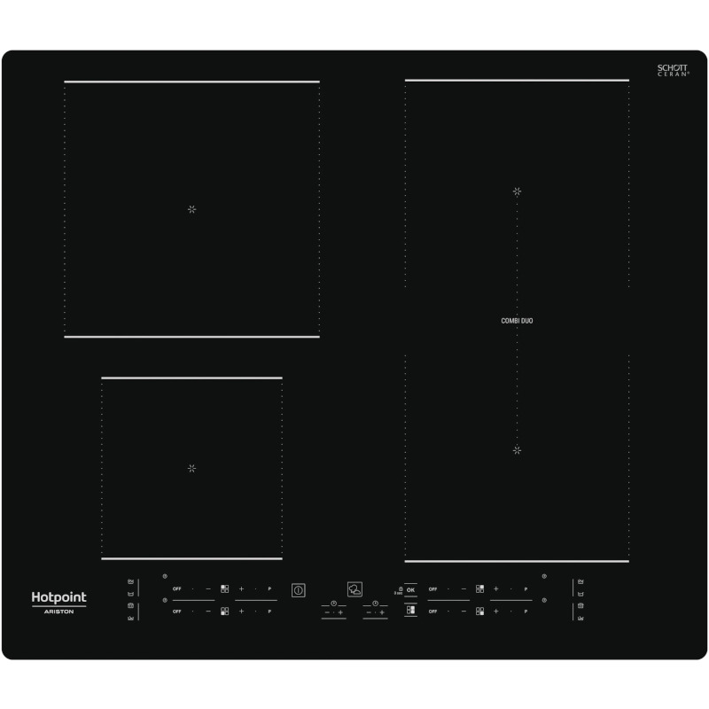 Plita incorporabila Hotpoint HB4860BNE, Inductie, 4 zone de gatire ...