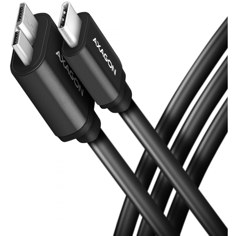 Cablu periferice AXAGON micro-B USB Male la USB-C 3.2 Gen 1 Male, 1 m ...