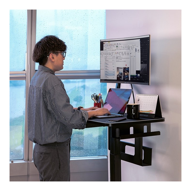 Birou Gaming Thermaltake CycleDesk 100 Sit-Stand Desk Black - PC Garage
