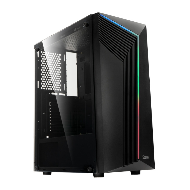 Carcasa Spacer Warrior Black - PC Garage