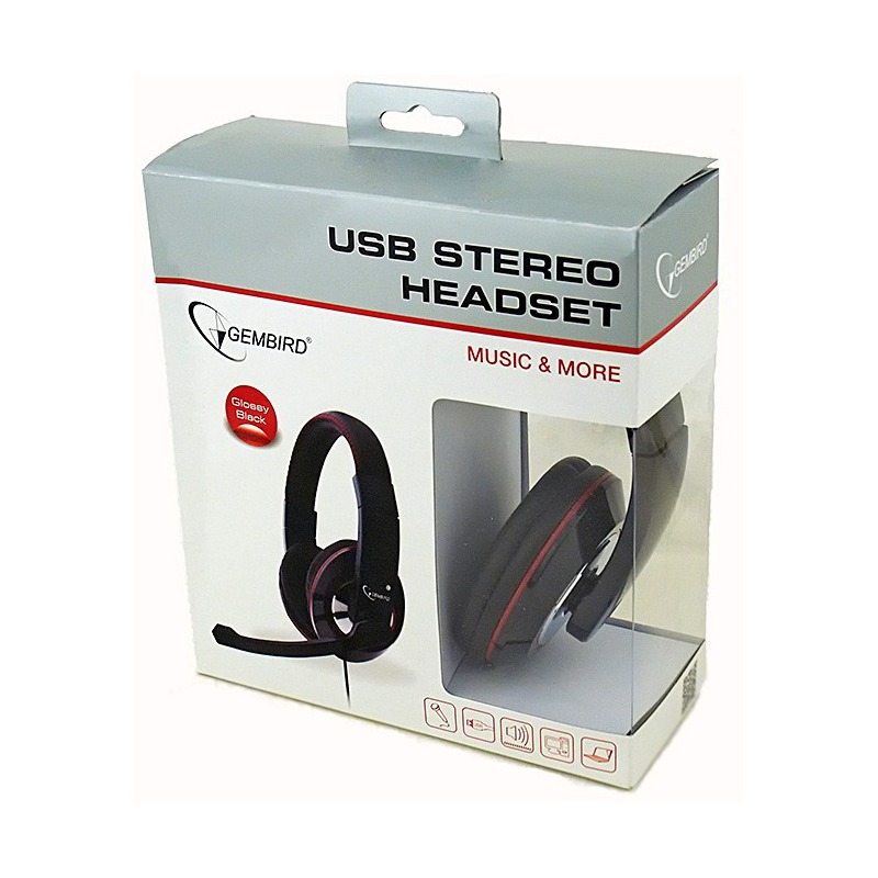 Casti Gembird On-Ear, MHS-U-001 Black - PC Garage