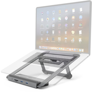 Hama USB-C Docking Station with Notebook Stand, 12 Ports - PC Garage