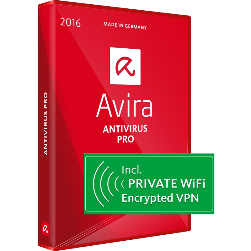 Antivirus Avira Antivirus Pro + Private WiFi Encrypted VPN 2016, 1 PC ...